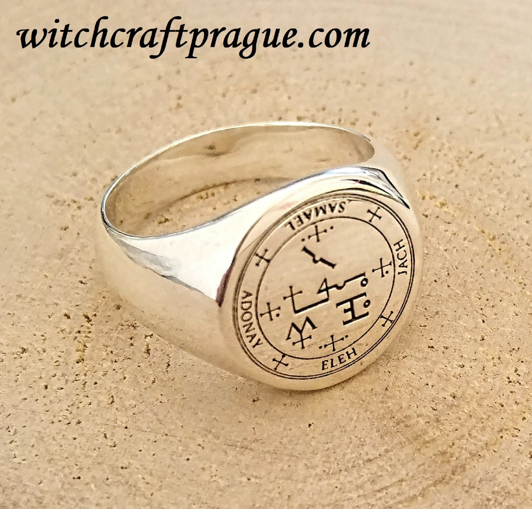 Witchcraft Archangel Samael Seal Ring Alchemy Amulet - Etsy