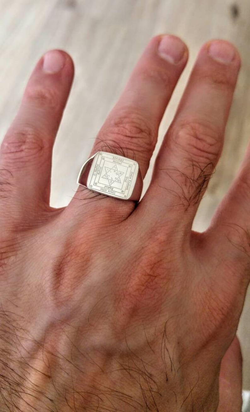 Alchemy God Seal Ring Witchcraft Amulet Alchemy Talisman - Etsy