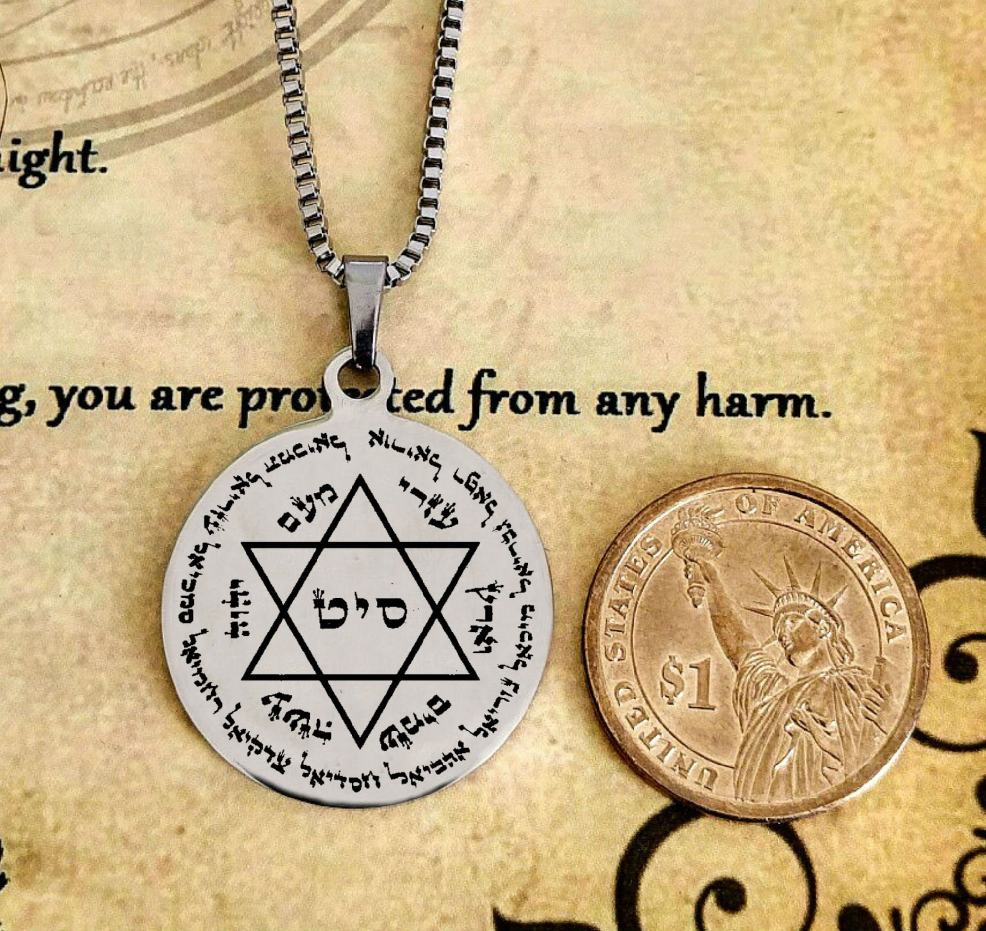 Witchcraft Archangel Spell Necklace Amulet Wicca Talisman Name | Etsy