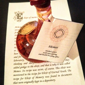 Alchemy Memory Potion Authentic Witchcraft Elixir Bottle Medieval Magic ...