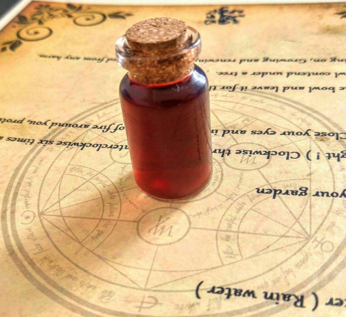 Alchemy Demons Tears Bottle Amulet Witchcraft Talisman Wicca - Etsy