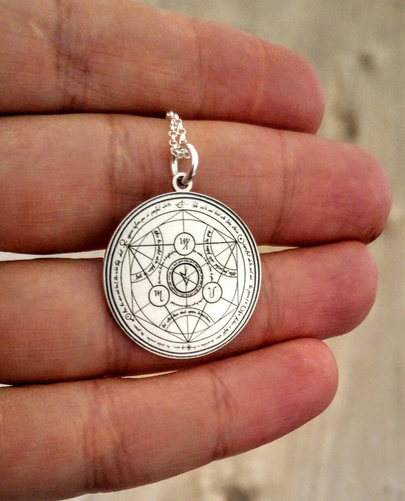 Alchemy Protection Necklace Witchcraft Amulet Wicca Talisman Sigil - Etsy