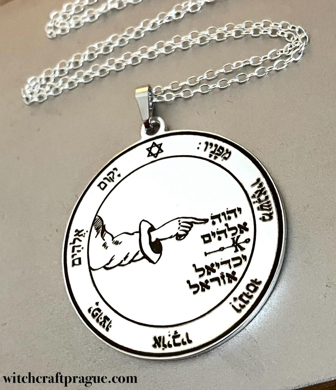 Fifth Pentacle of the Moon Necklace Seal of Solomon - Etsy