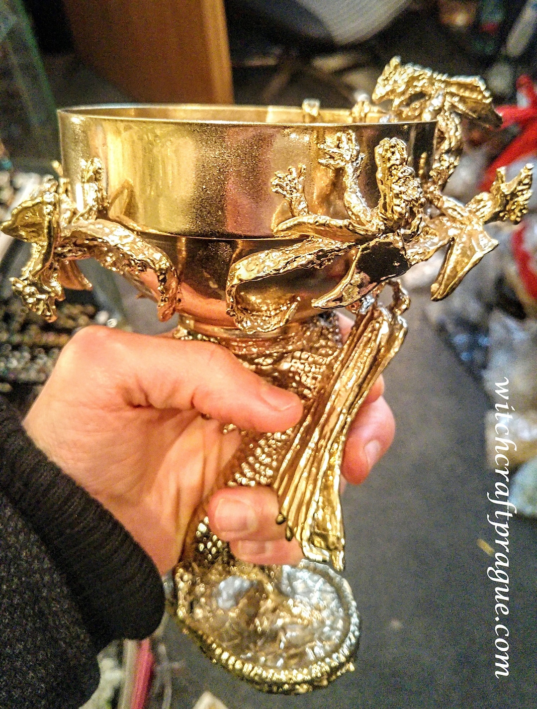 Witchcraft Ceremonial Goblet Gold Plated - Etsy