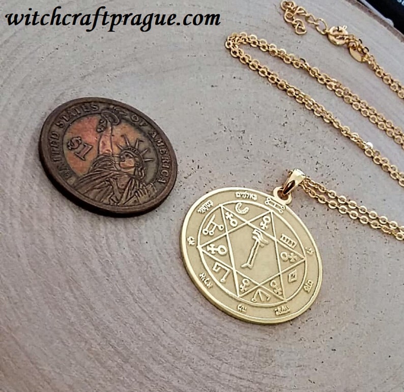 Seal of Solomon Pentacle of Mars Protection Necklace Amulet - Etsy