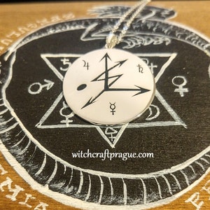 Chaos Magic Ellis Sigil Necklace With Alchemy Symbols - Etsy