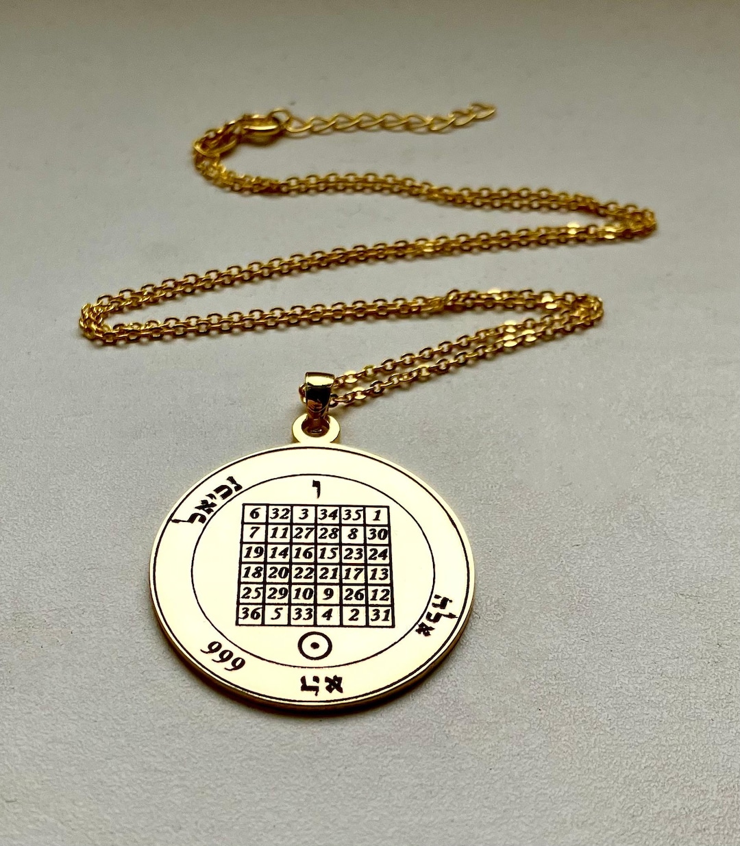 Sun Talisman Necklace, Planetary Sigil Pendant, the Magus Success ...
