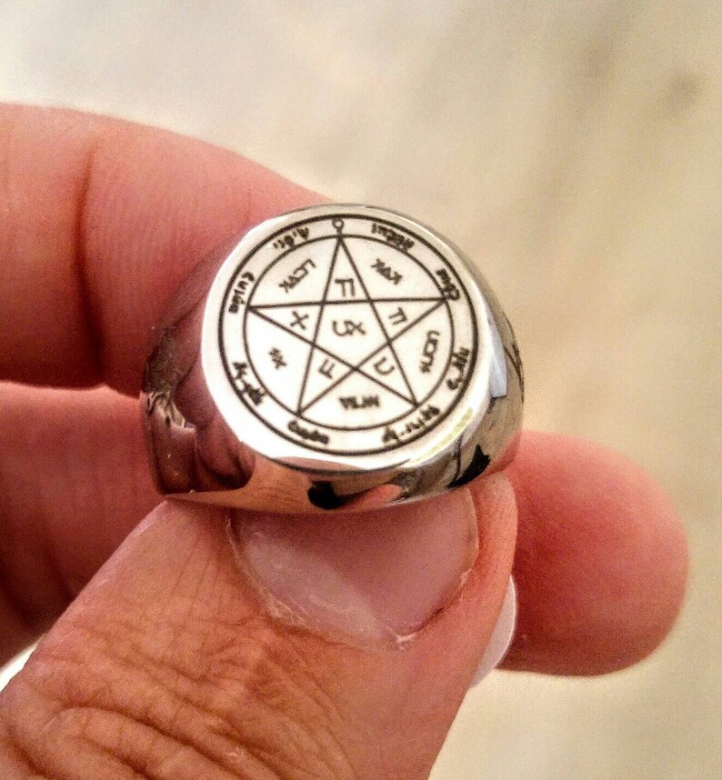 Alchemy pentacles ring sigil of love witchcraft amulet Wicca | Etsy