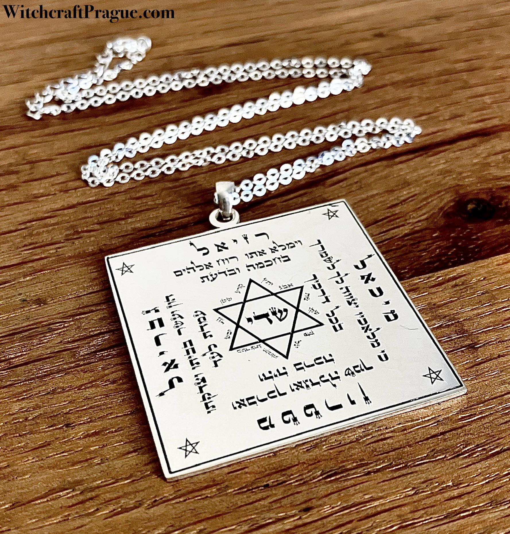 Custom Witchcraft Talisman Pendant, Personalized Money Amulet, Angel ...