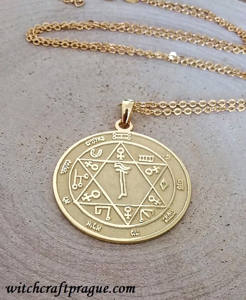 Seal of Solomon Pentacle of Mars Protection Necklace Amulet - Etsy