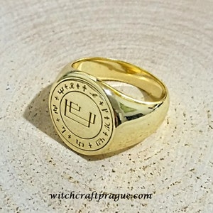 Witchcraft Olympic Spirits Ring Amulet Bethor Seal, Wealth Talisman ...