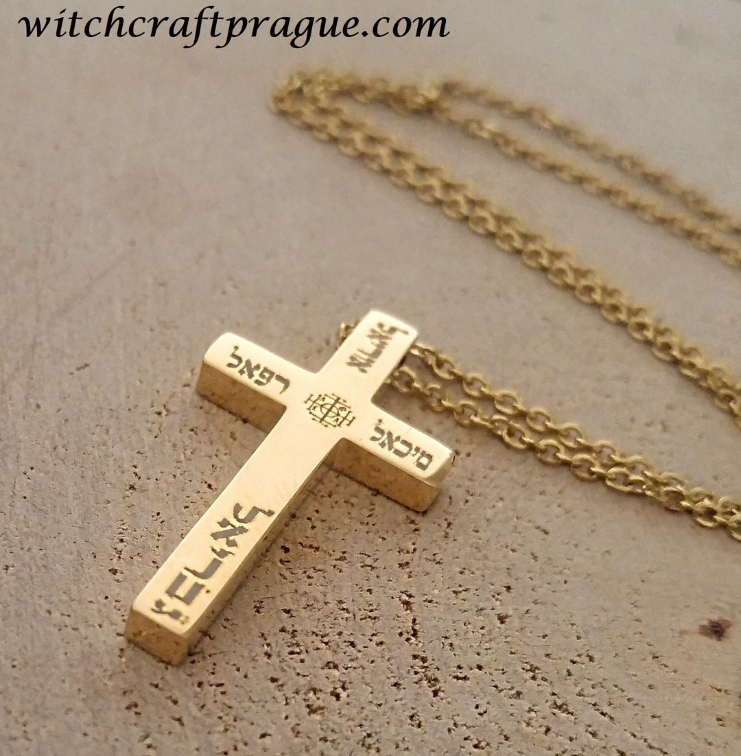 Protection From Evil Cross Amulet Necklace, Success Talisman, Archangel ...