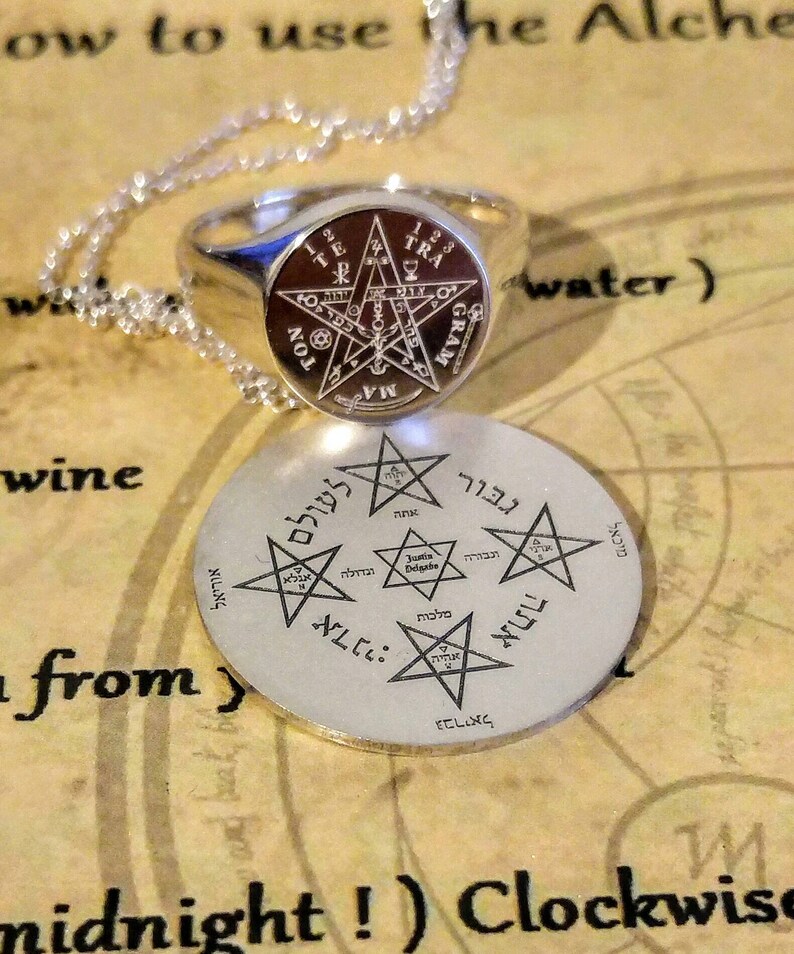 Alchemy Protection Set Witchcraft Amulet Goetia Wicca Talisman - Etsy