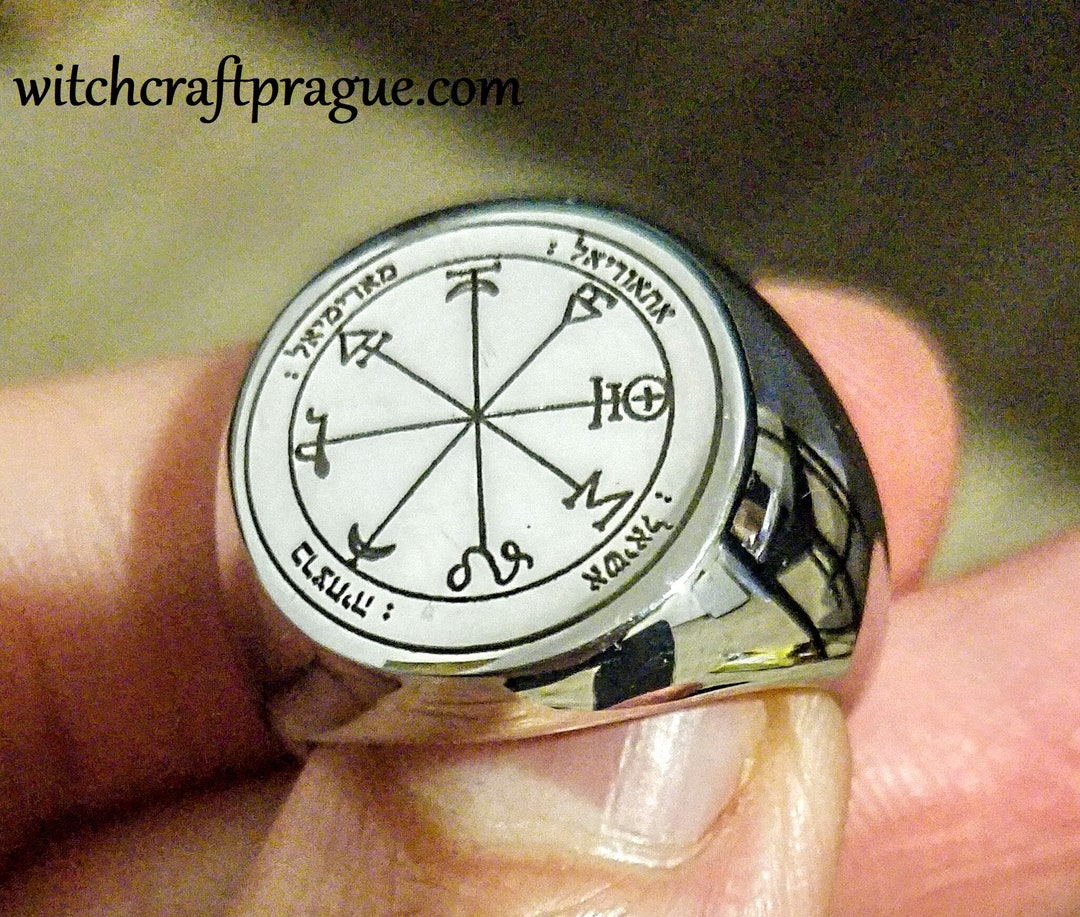 Witchcraft First Pentacle of Mars Ring,seal of Solomon,amulet for ...