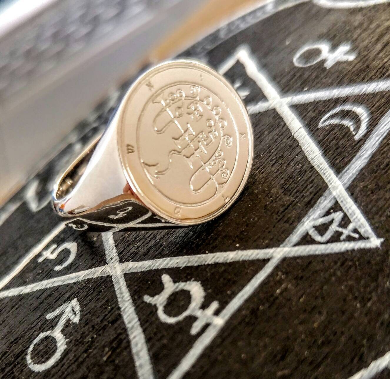 Witchcraft Goetia Asmodai Sigil Ring Amuletdemon Sealking | Etsy