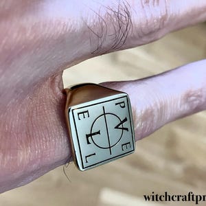 John Dee PELE Ring Enochian Amulet, Witchcraft Talisman, Success Spell ...
