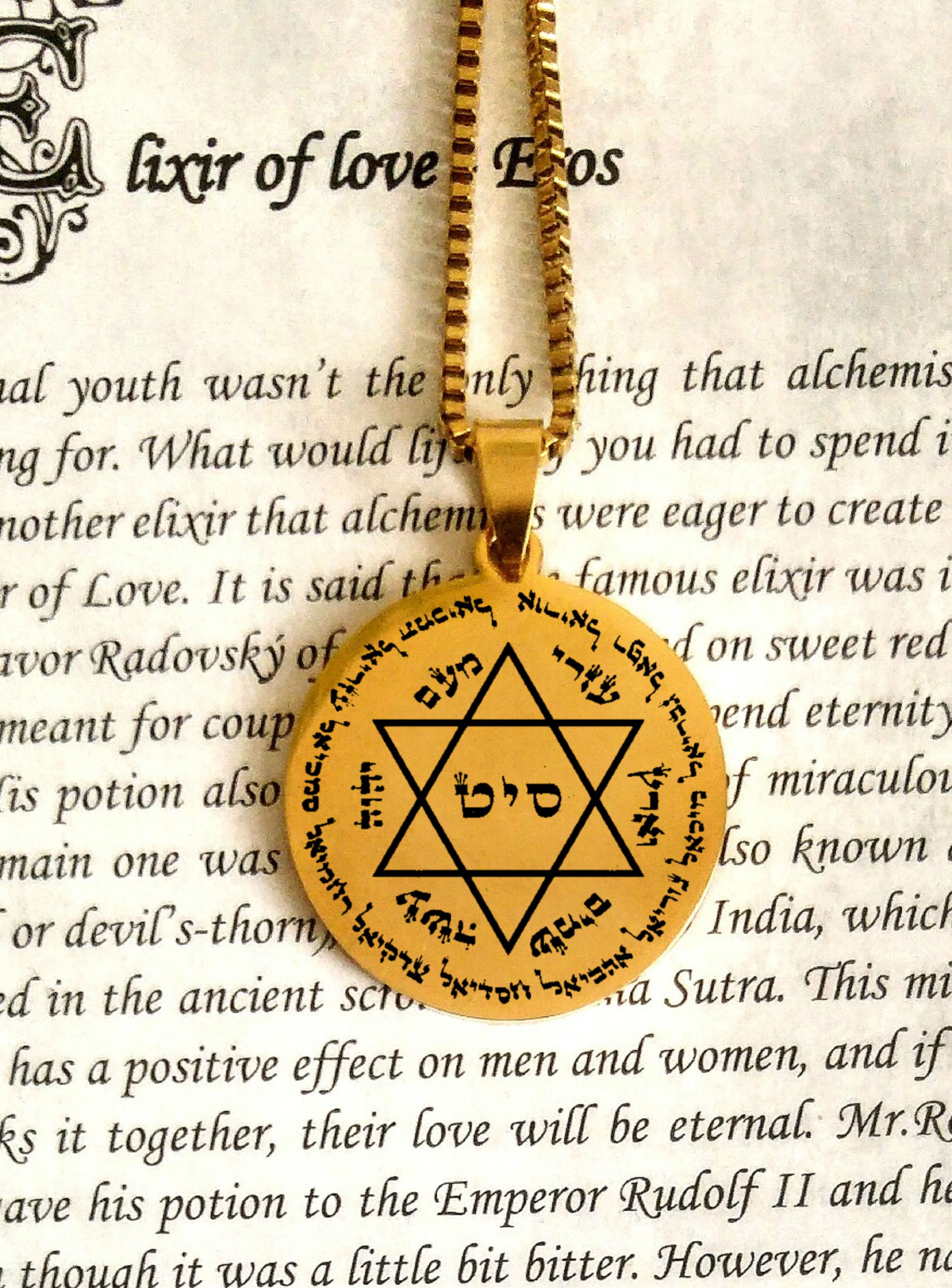 Witchcraft Archangel Spell Necklace Amulet Wicca Talisman Name | Etsy