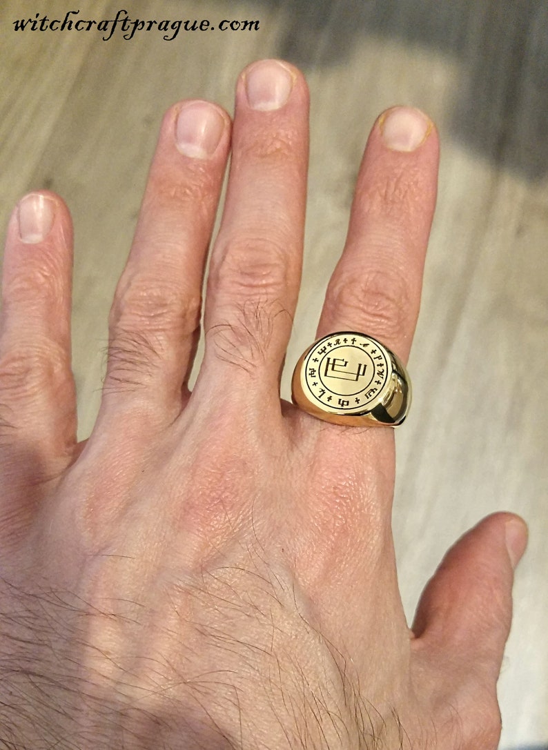 Witchcraft Olympic Spirits Ring Amulet Bethor Seal, Wealth Talisman ...