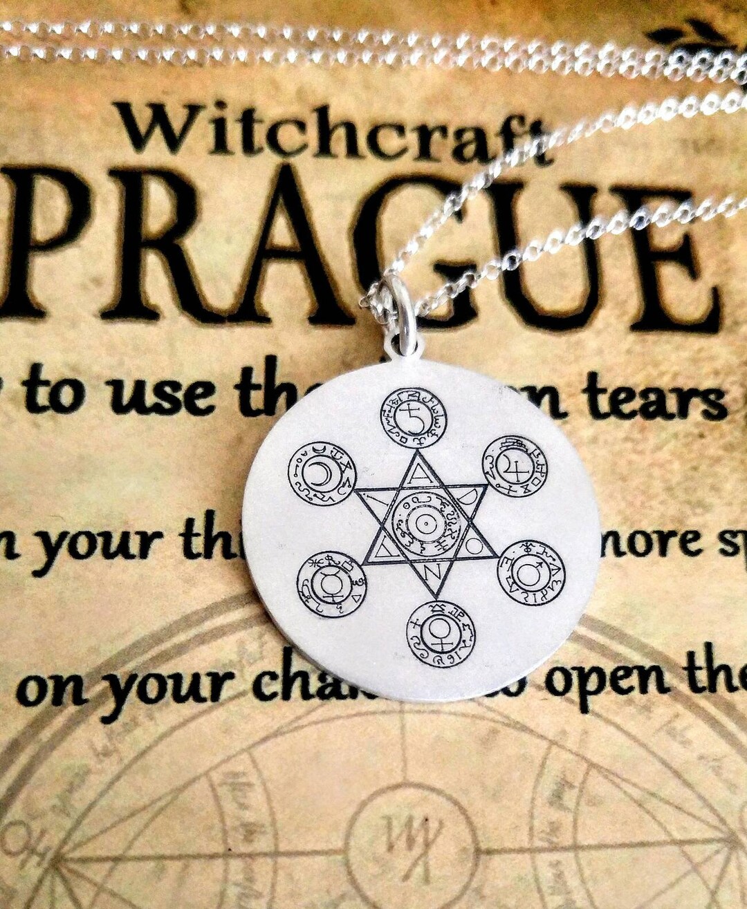 Seal of Solomon Planetary Necklace,witchcraft Talisman,success Amulet ...