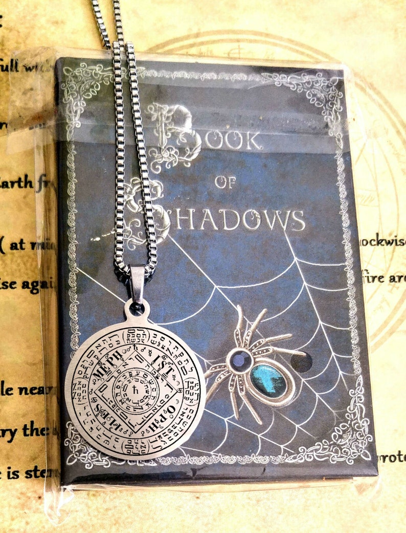Witchcraft Mephistopheles seal necklace amulet demon talisman | Etsy