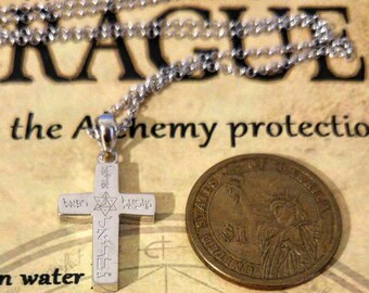 Protection Cross Necklace - Etsy