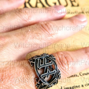 Celtic Dark Magic Ring Rune Witchcraft Druids Amulet Wicca Talisman ...