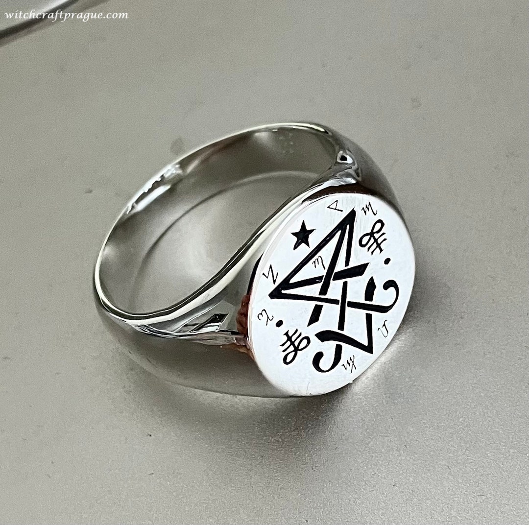 Lucifer Sigil Ring ,witchcraft Amulet, Angel Sigil Talisman - Etsy