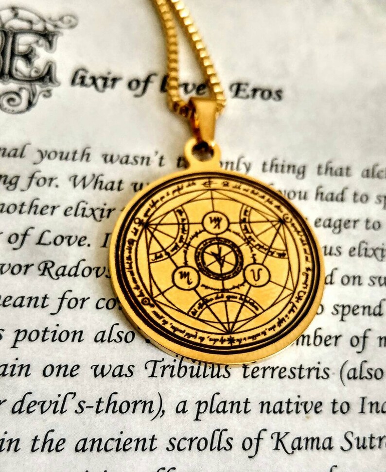 Alchemy Protection Necklace Witchcraft Amulet Wicca Talisman | Etsy