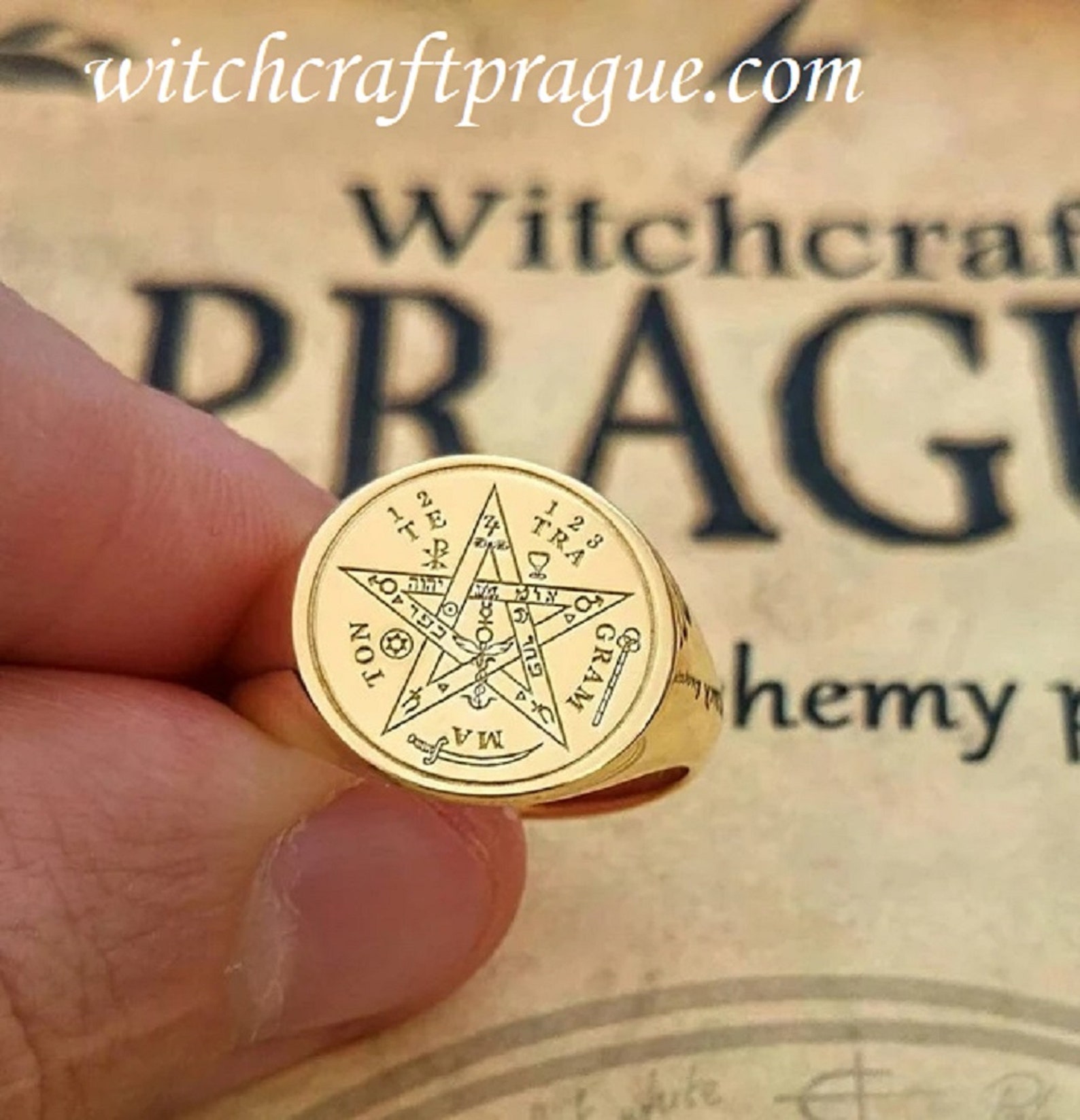 Alchemy Protection Ring Witchcraft Amulet Goetia Wicca - Etsy
