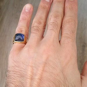 Customized Magic Ring Amulet, Protection Talisman, Sapphire Ring - Etsy