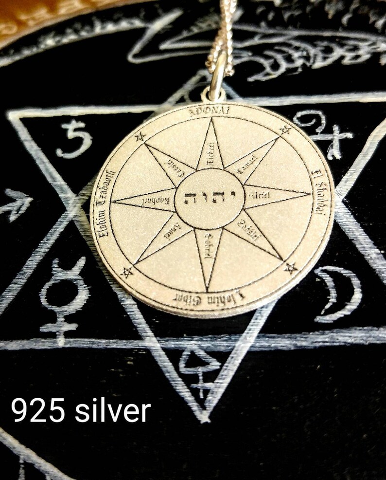 Witchcraft archangels necklace alchemy amulet Wicca talisman | Etsy