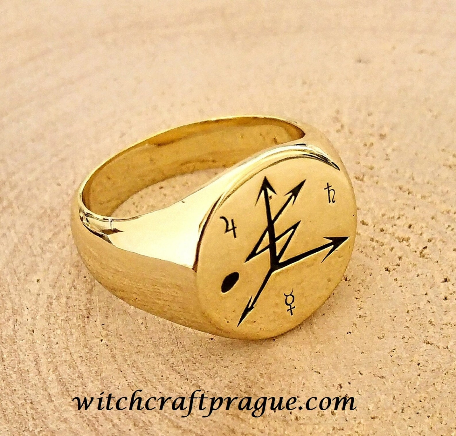 Chaos Magic Ellis Sigil Ring With Alchemy Symbols Witchcraft Amulet ...