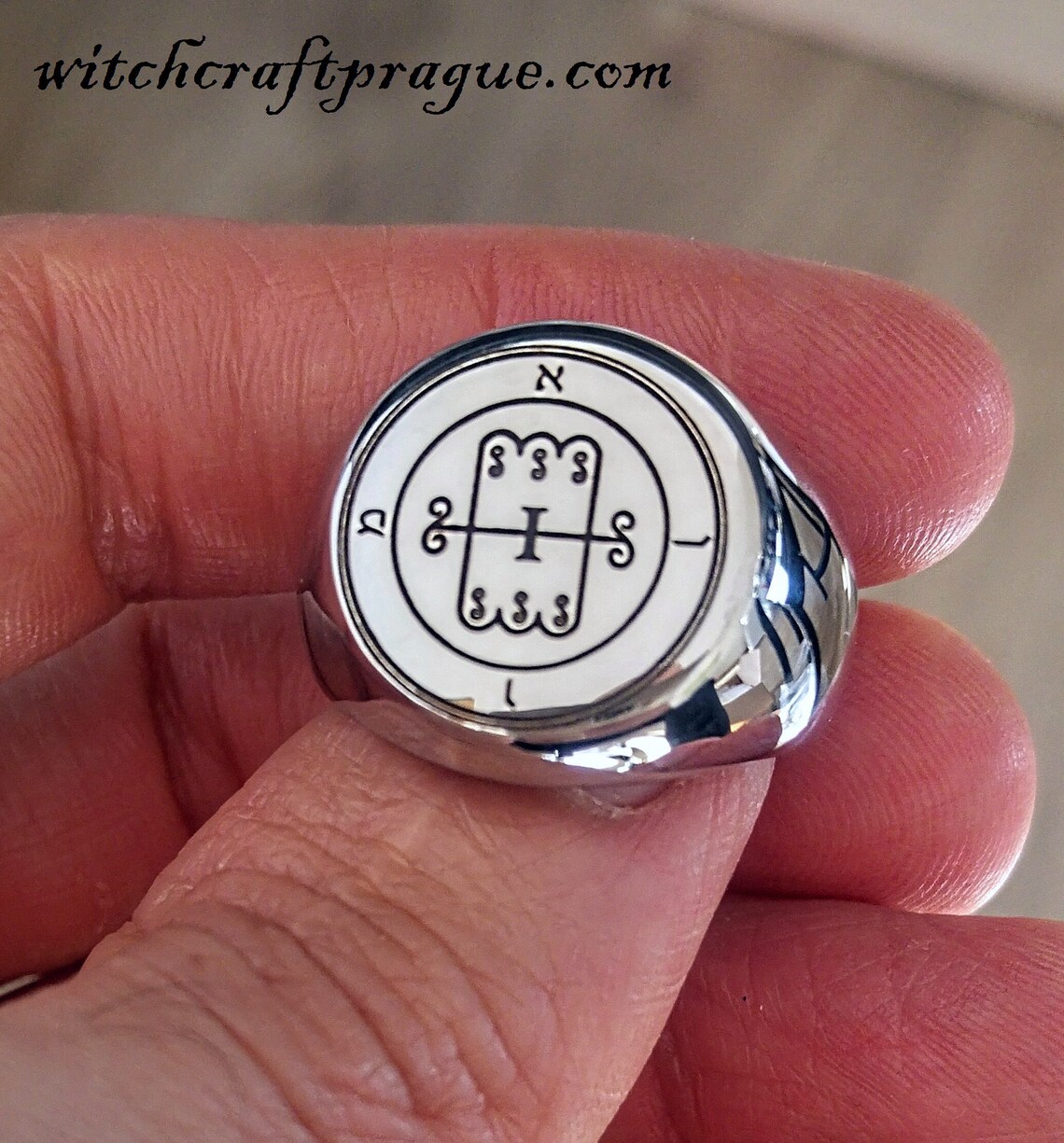 Goetia Amon Sigil Ring, Witchcraft Amulet, Seal of Solomon, - Etsy