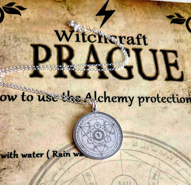 Alchemy Protection Necklace Witchcraft Amulet Wicca Talisman Sigil - Etsy