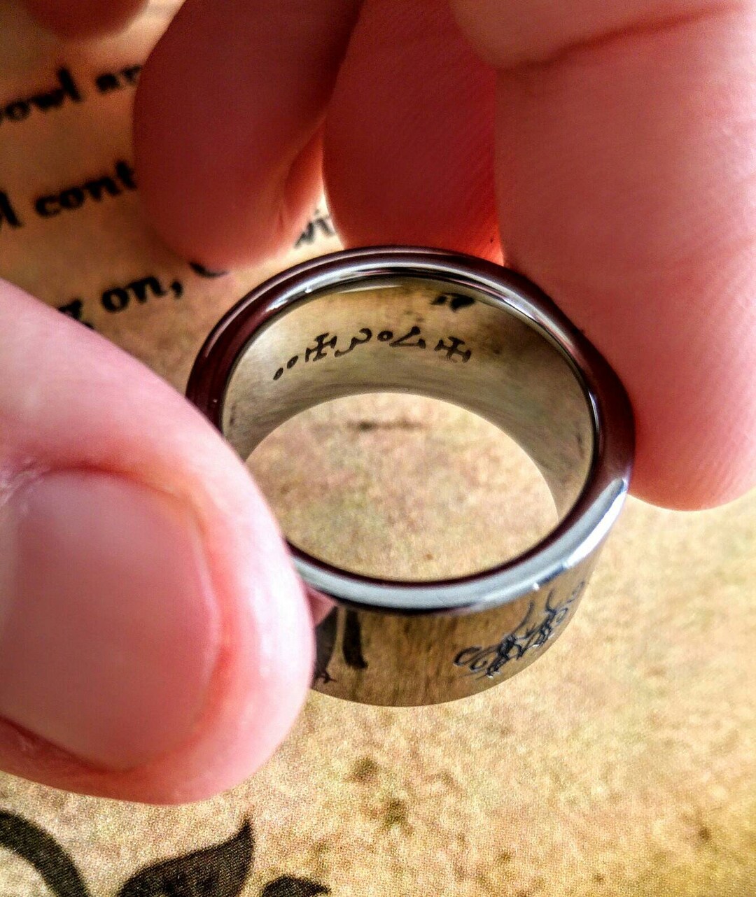 Witchcraft Custom Wedding Ring Alchemy Amulet Wicca Talisman - Etsy