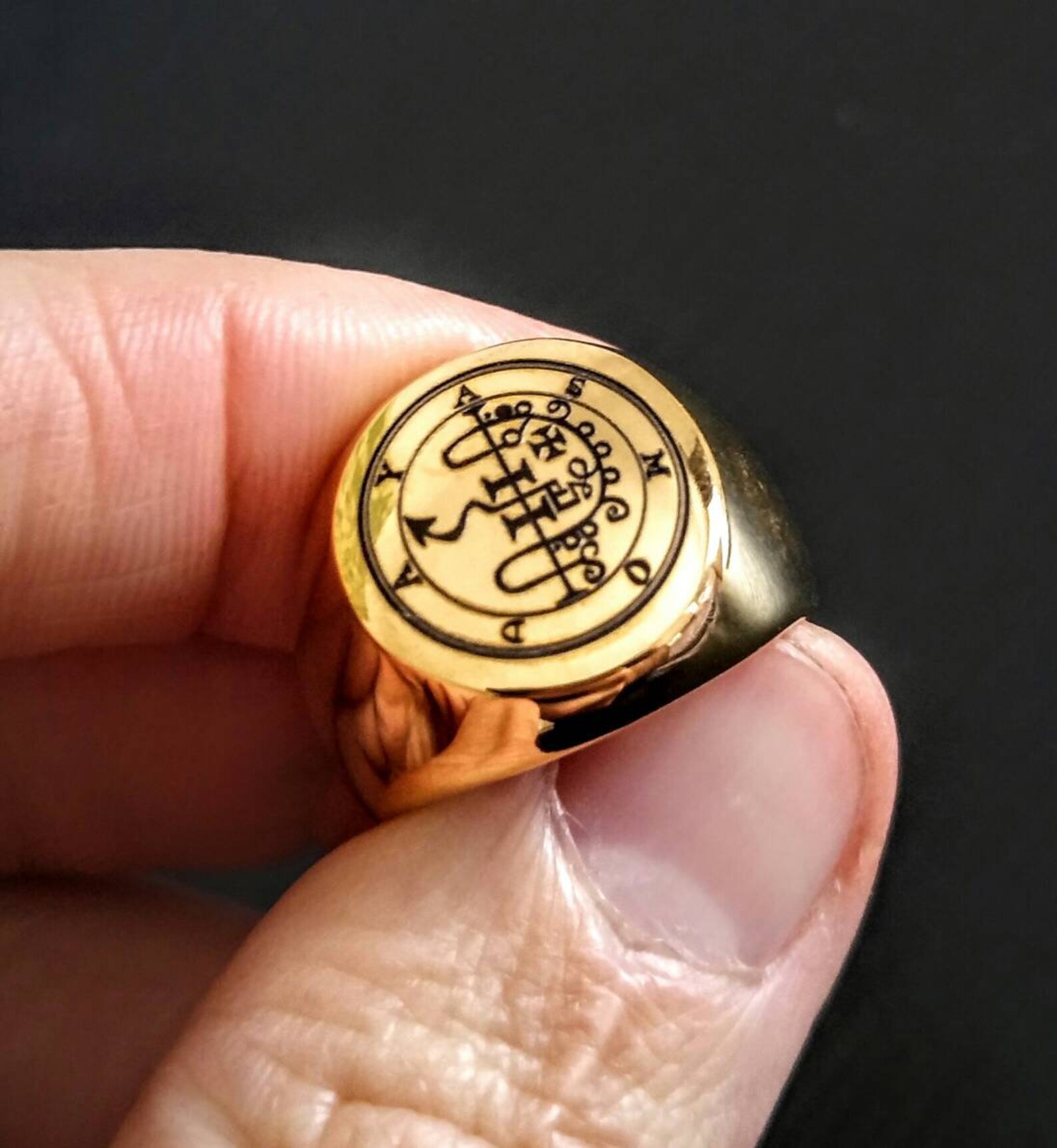 Witchcraft Goetia Asmodai Sigil Ring Amulet Wicca Talisman - Etsy