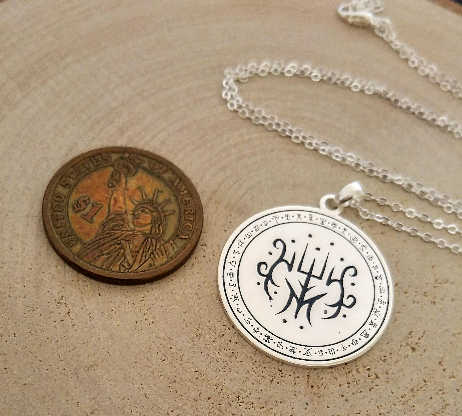 Witchcraft Chaos Magic Sigil Necklace Magic Amulet Protection Talisman ...