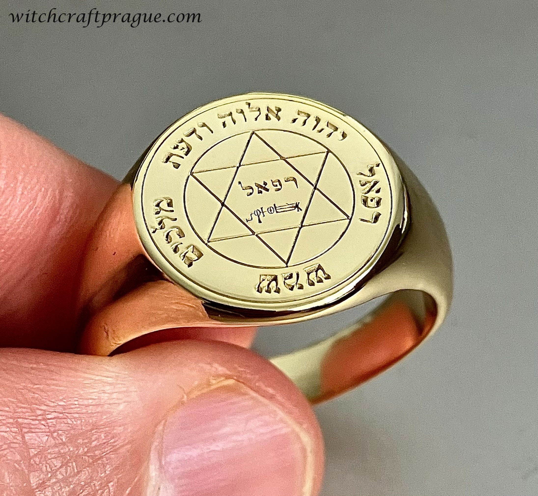 Alchemy Archangel Raphael Sigil Ring Witchcraft Amulet Wicca Talisman ...