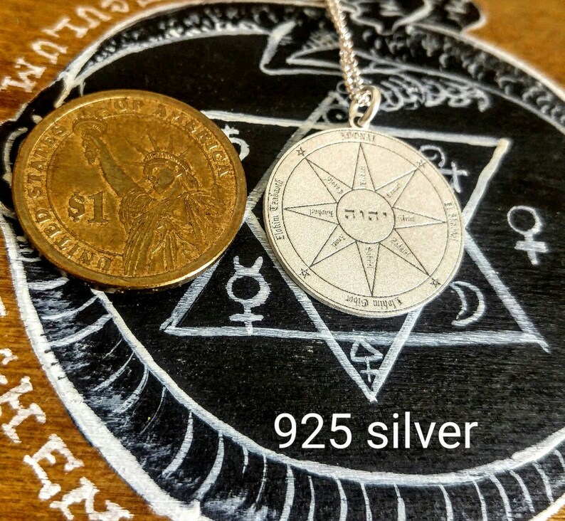 Witchcraft archangels necklace alchemy amulet Wicca talisman | Etsy