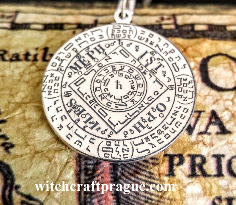 Witchcraft Mephistopheles Seal Necklace Amulet Demon Talisman - Etsy