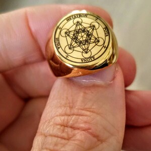 Archangel Metatron Sigil Ring Witchcraft Amulet Alchemy | Etsy