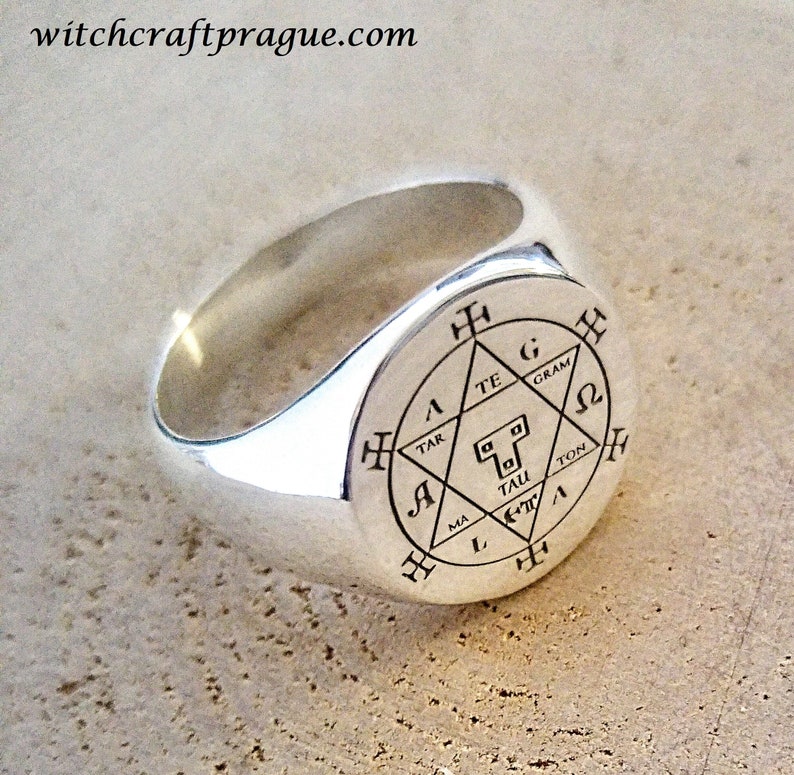 Hexagram of Solomon Goetia Ring Witchcraft Amulet - Etsy
