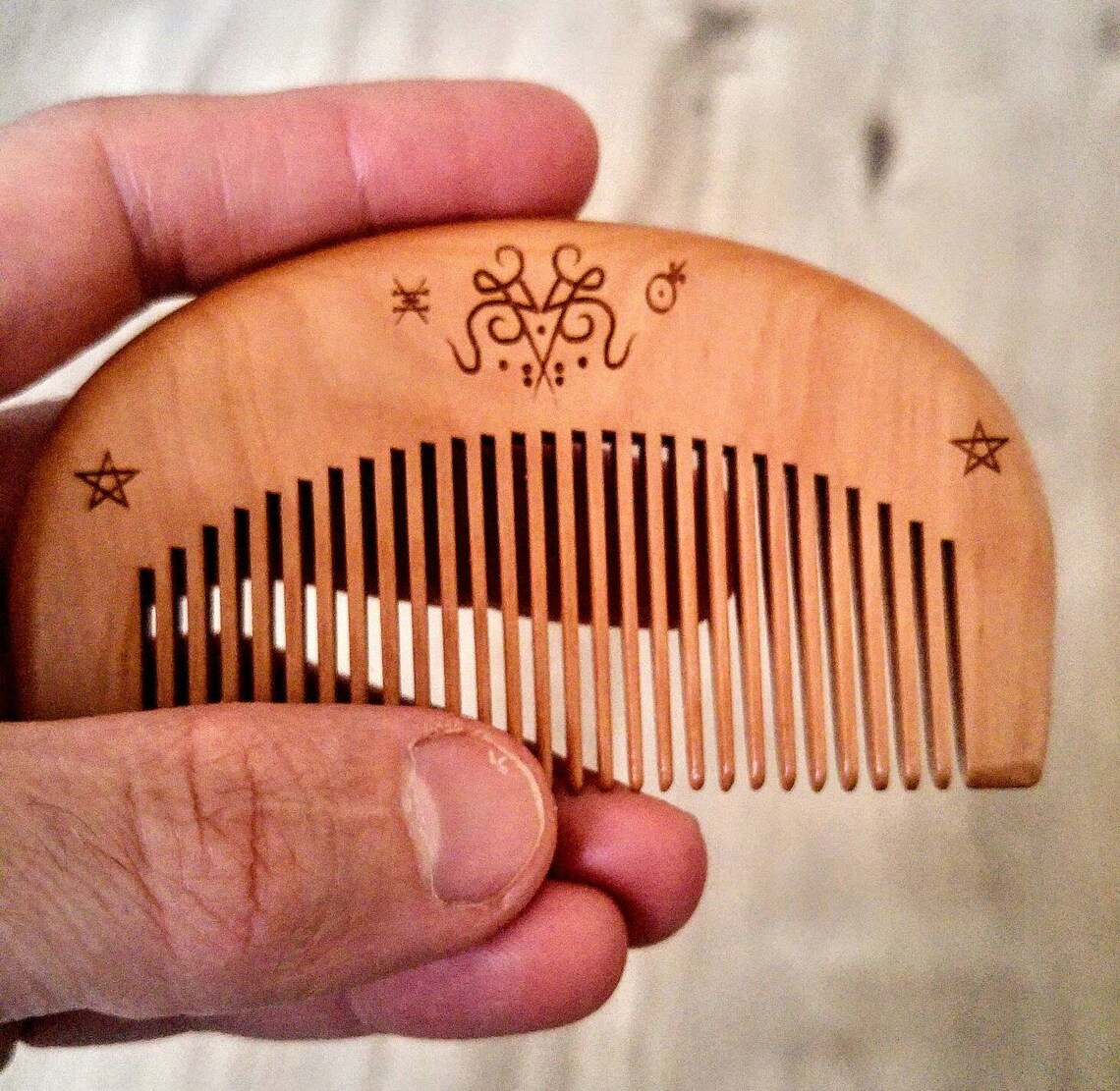 Witchcraft hair comb alchemy amulet sigil talisman | Etsy