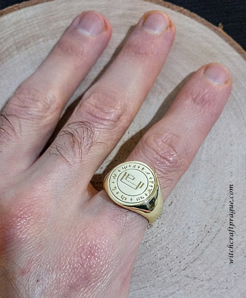 Witchcraft Olympic Spirits Ring Amulet Bethor Seal, Wealth Talisman ...