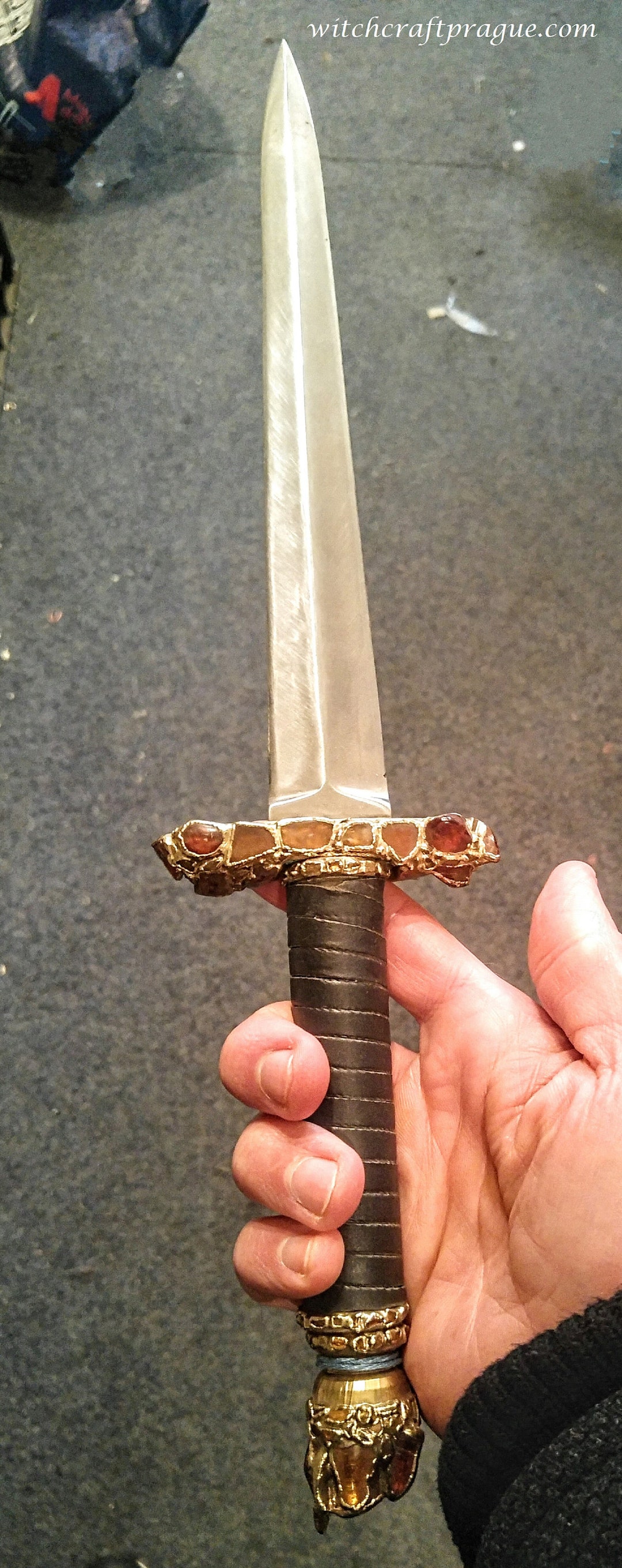 Ritual Witchcraft Dagger With Gemstones Atheme - Etsy