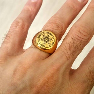 Archangel Metatron Sigil Ring Witchcraft Amulet Alchemy Talisman - Etsy