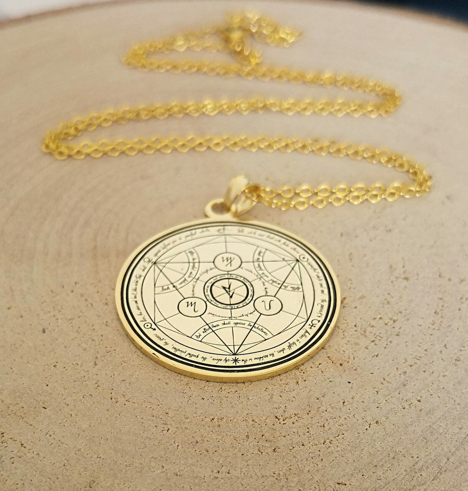 Alchemy Protection Necklace Witchcraft Amulet Wicca Talisman Sigil - Etsy
