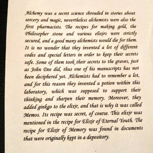 Alchemy Memory Potion Authentic Witchcraft Elixir Bottle - Etsy