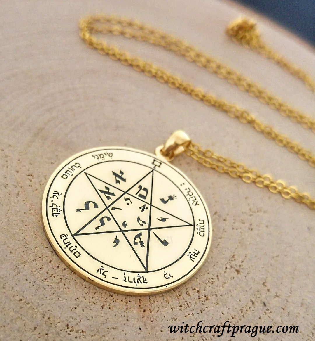 Witchcraft Second Pentacle of Venus Necklace Seal of Solomon Amulet - Etsy