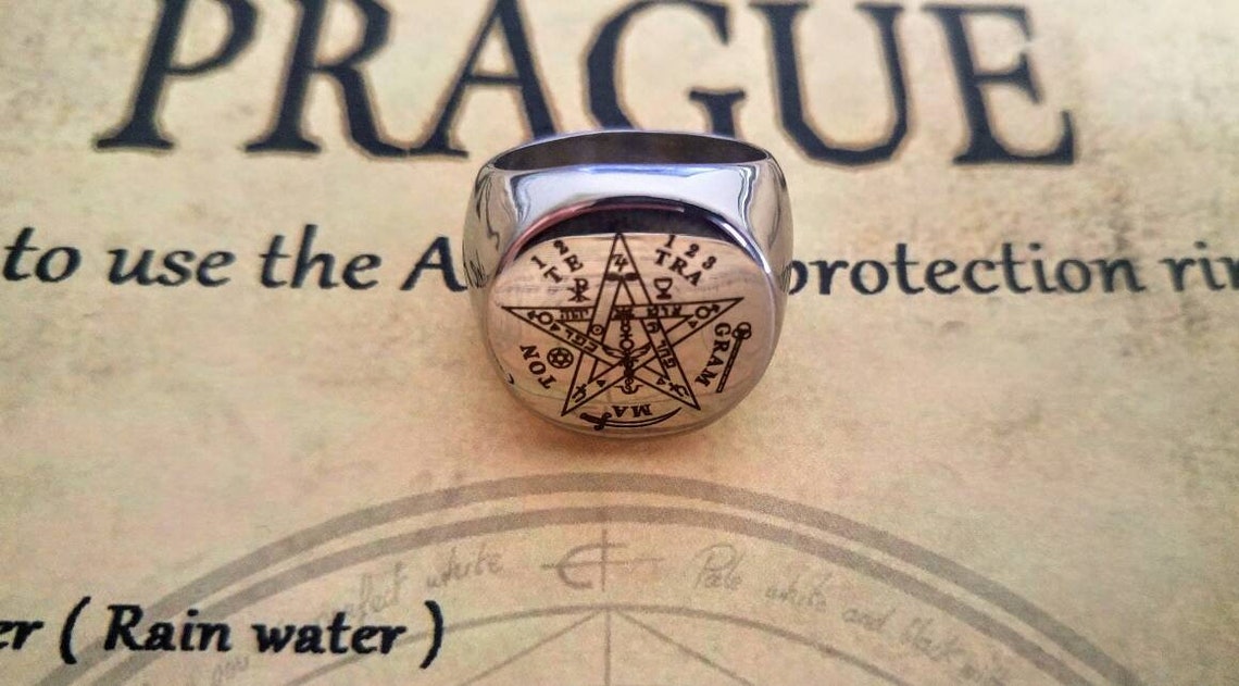 Alchemy Protection Ring Witchcraft Amulet Goetia Wicca - Etsy